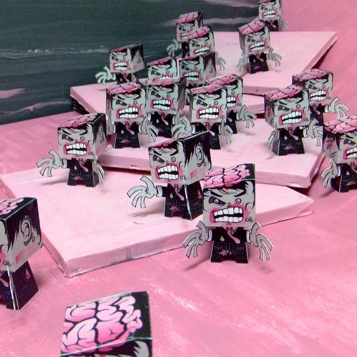 Paper toy DIY zombie